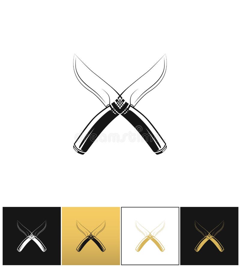 Crossing Knives Stock Illustrations – 61 Crossing Knives Stock ...