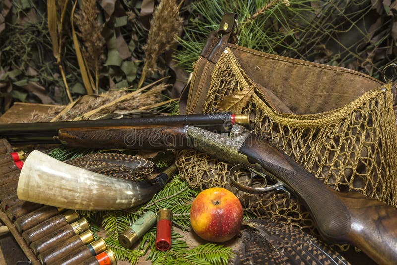 Hunting concept stock image. Image of deer, horn, equipment - 91686211