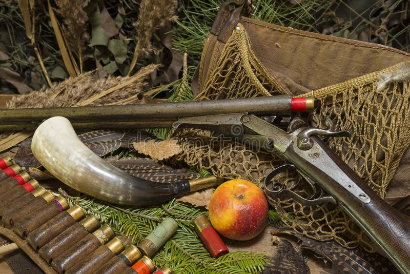 Hunting concept stock image. Image of horn, sheath, hunting - 91590035