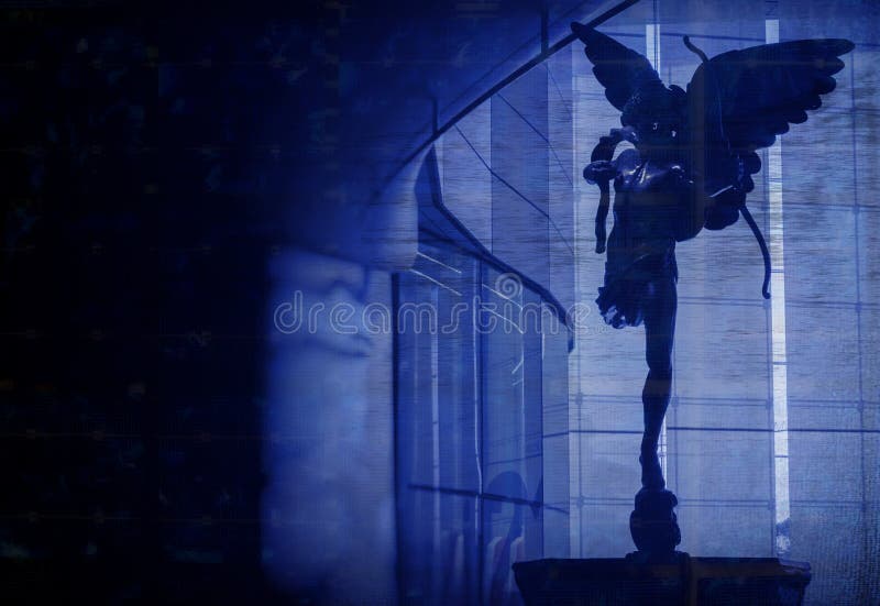 A Hunting Angel in the Shadows Stock Photo - Image of fantasy, love ...