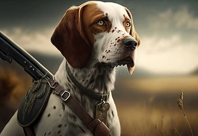 Hunting dogs on the hunt. stock photo. Image of generative - 316881072