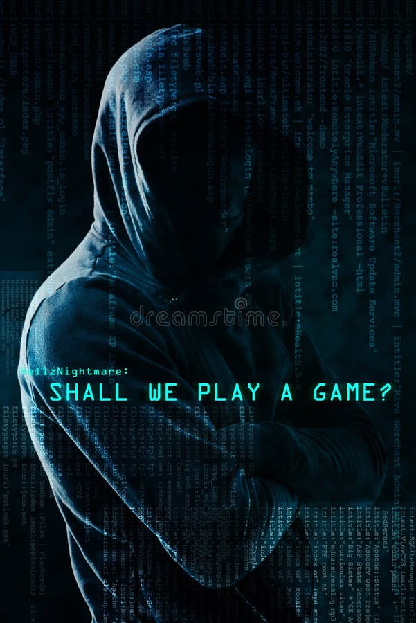 Is Your Data in Safe Hands. an Unrecognisable Hacker Using a Laptop in ...