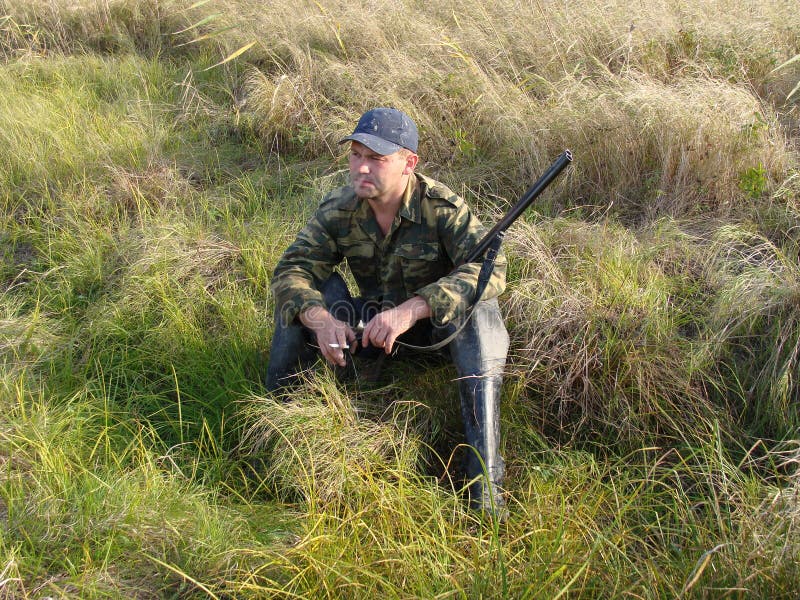 Hunting for ducks stock image. Image of bird, male, view - 6780861