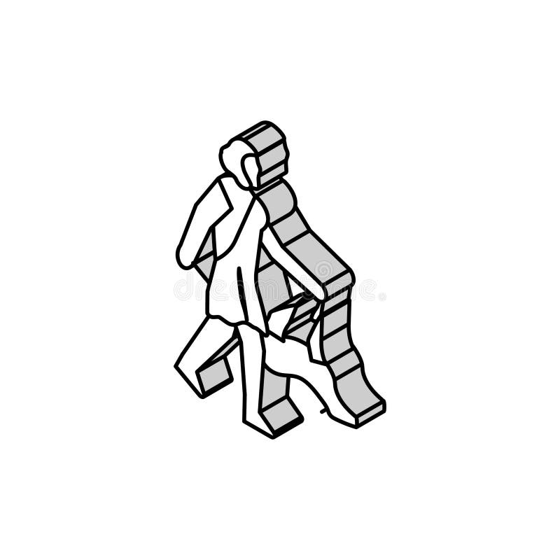 Hunting Gathering Human Evolution Isometric Icon Vector Illustration ...