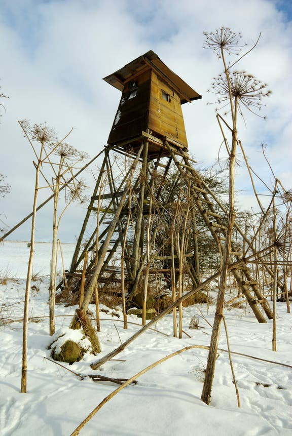 Hunting hide stock image. Image of forestry, seclusion - 8467793