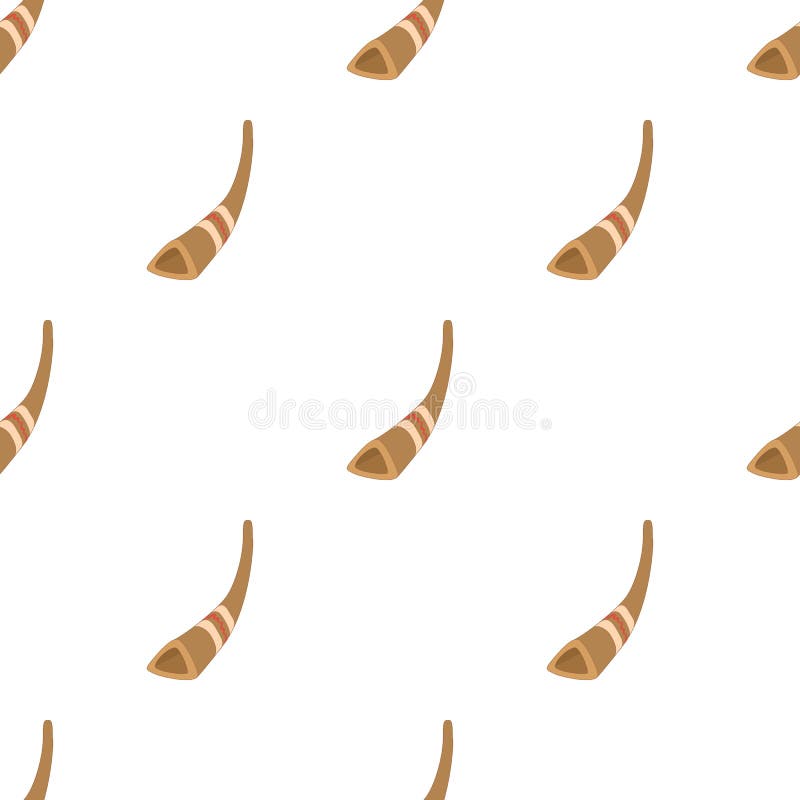 Hunting Horns Pattern Seamless Vector Stock Vector - Illustration of ...