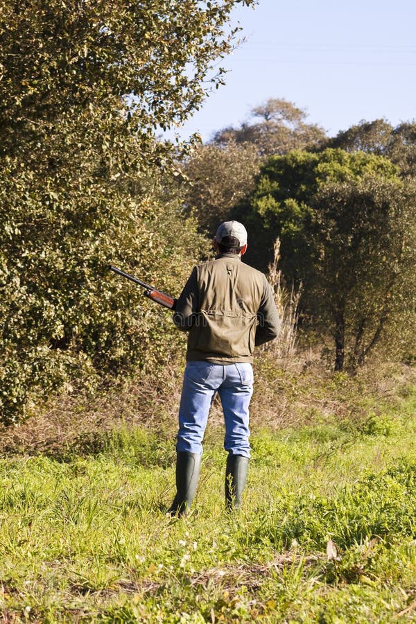 Hunting - Hunter stock image. Image of shotgun, club - 12219395