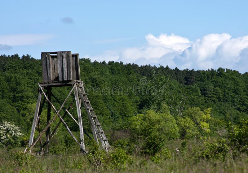 Hunting hut stock image. Image of nature, rural, meadow - 15610317