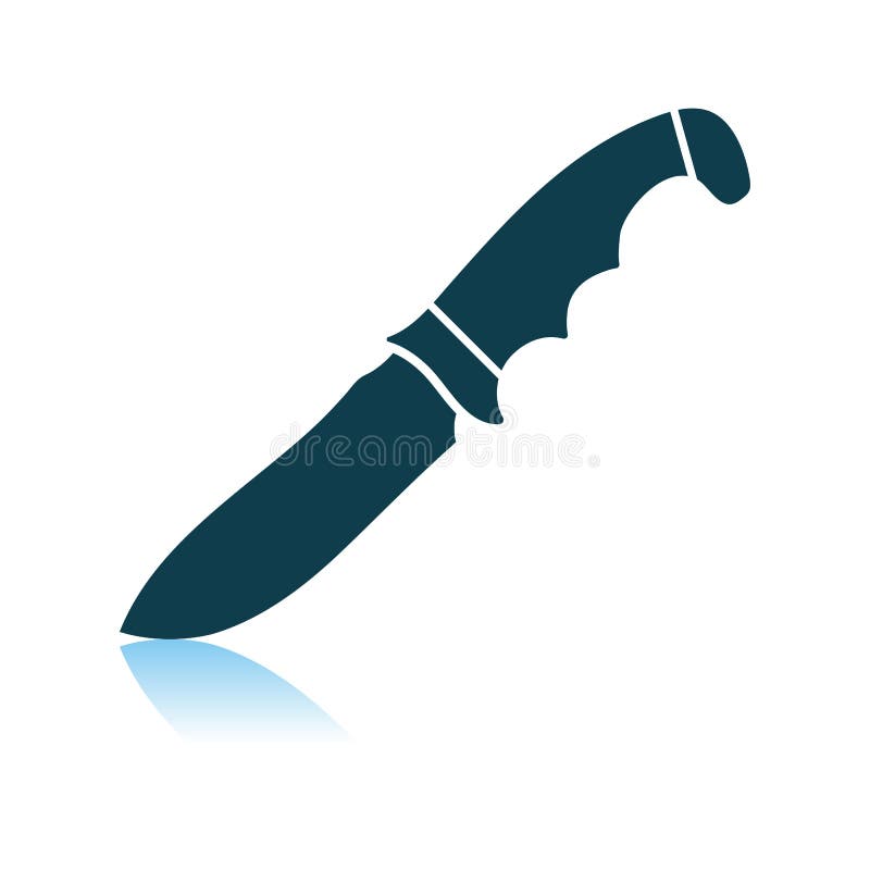 Hunting Knife Icon stock vector. Illustration of metal - 147736099