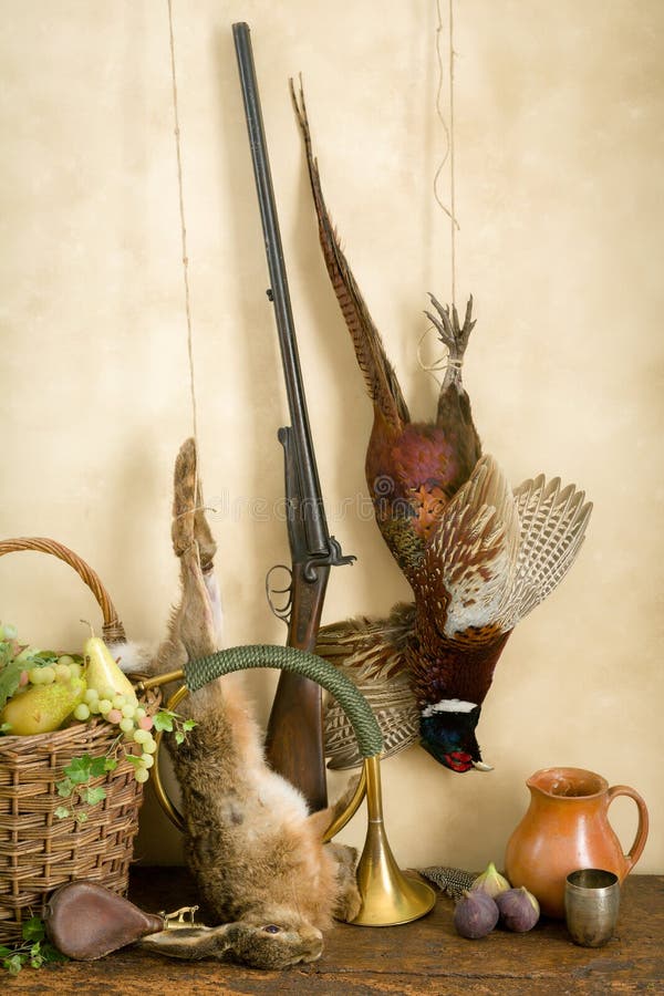 Hunting scene with rifle stock image. Image of hunt, powder - 75989159