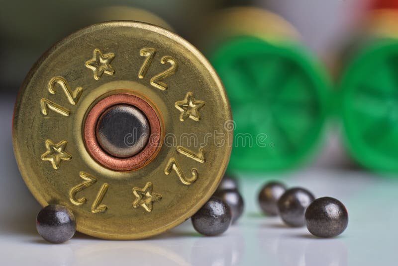 Hunting shot cartridge stock image. Image of copper, ammo - 21635637