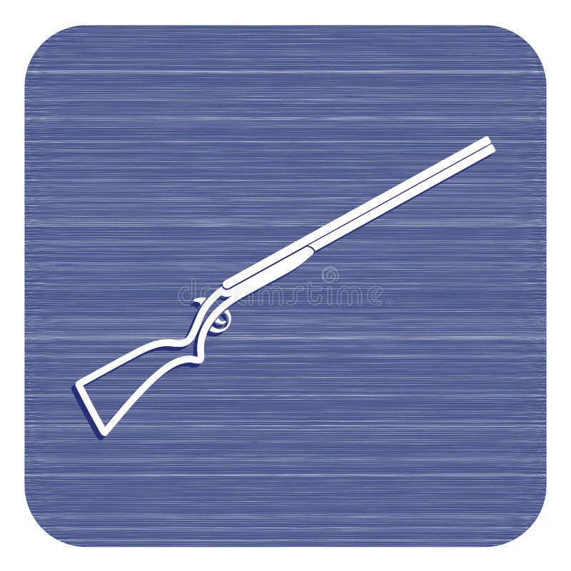 Hunting shot gun icon stock vector. Illustration of firearm - 107608861