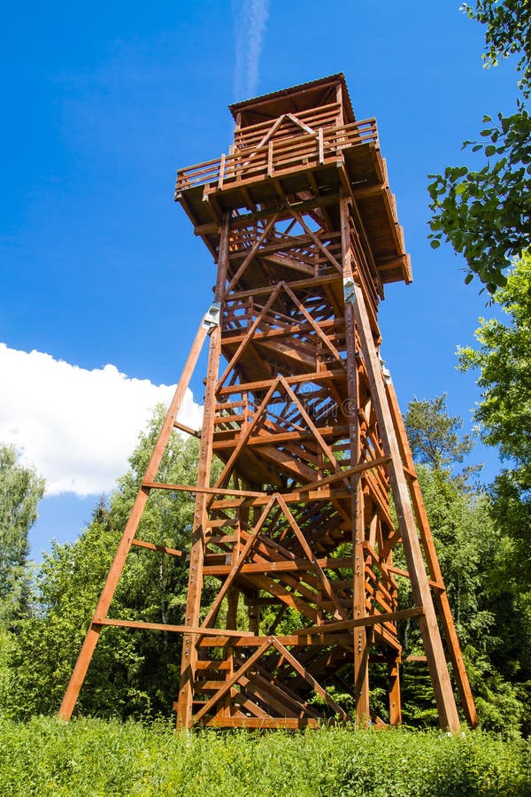 Hunting Tower stock image. Image of wood, hunter, area - 55922555