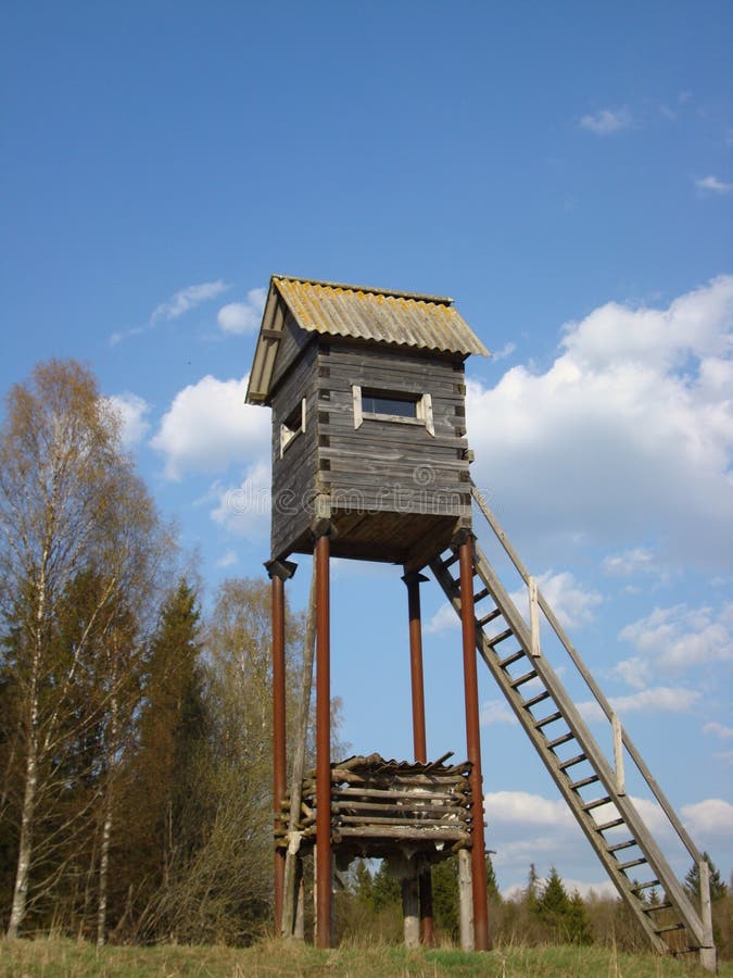 Hunting Tower - a Structure for Hunting from an Ambush Stock Photo ...