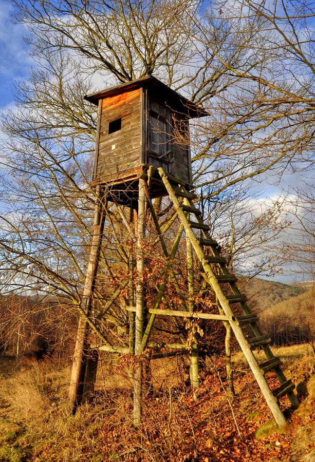 Hunting tower stock image. Image of ambush, hide, hunt - 36657713