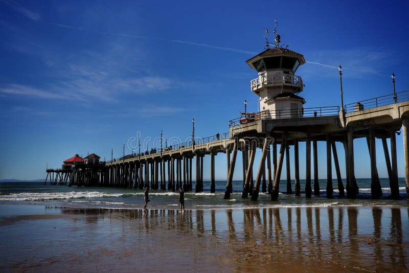 Huntington beach pier stock image. Image of huntington - 108729917