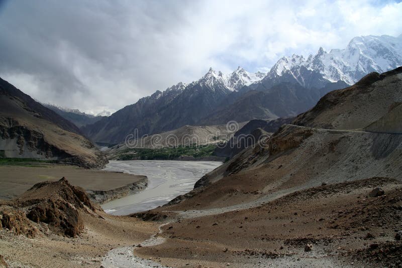 Hunza river stock image. Image of alpine, cliff, hiking - 26205425