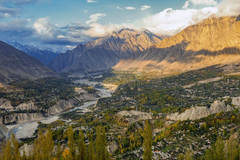 Hunza Valley in the North of Pakistan Stock Photo - Image of beautiful ...