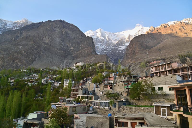 Hunza Valley during Sunset in Gilgit-Baltistan, Northern Pakistan ...