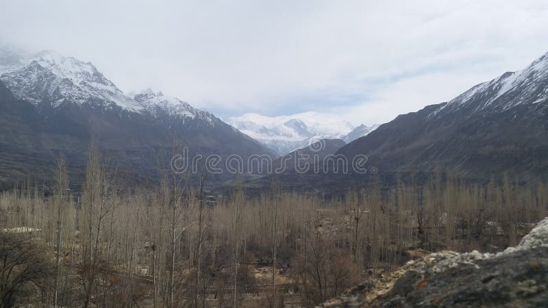 Hunza valley. stock image. Image of hunza, winter, hill - 243603479