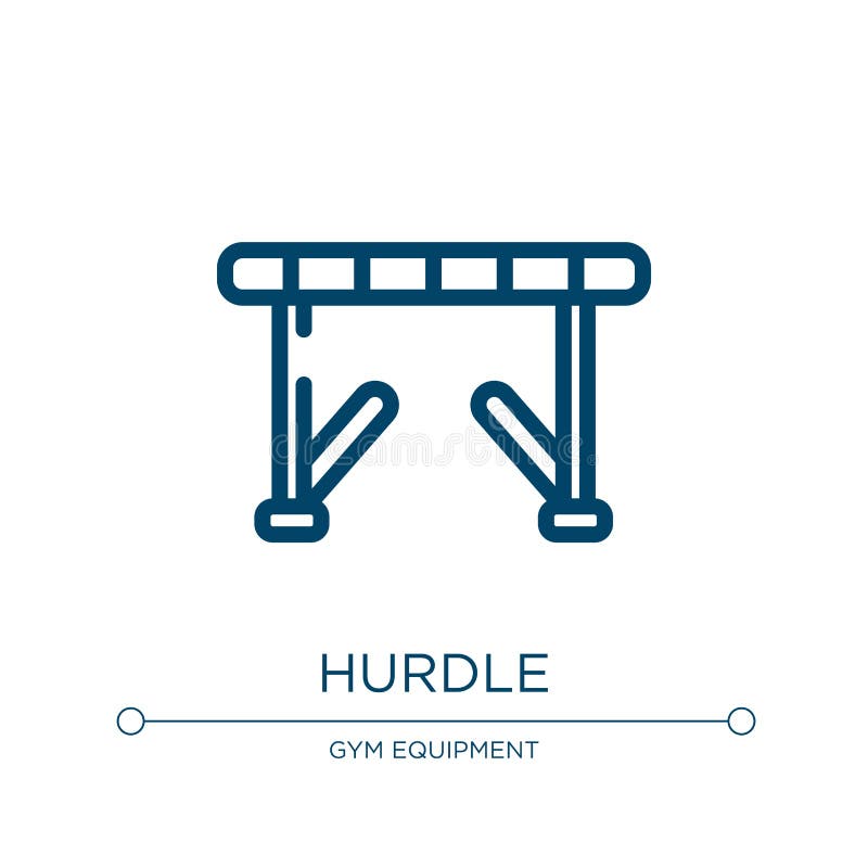 Hurdle Icon, Black Monochrome Style Stock Vector - Illustration of ...