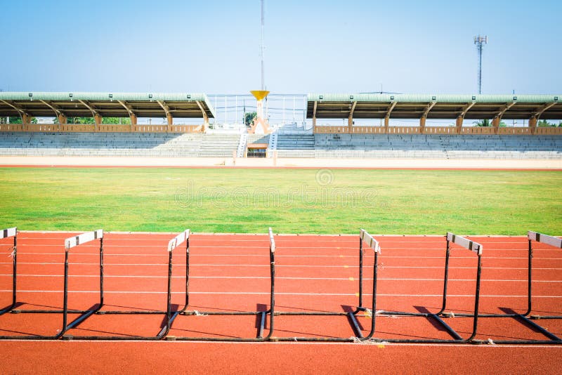 Hurdle Race on Stadium Track Stock Photo - Image of outdoor, success ... Hurdle Race on Stadium Track Stock Photo - Image of outdoor, success ...