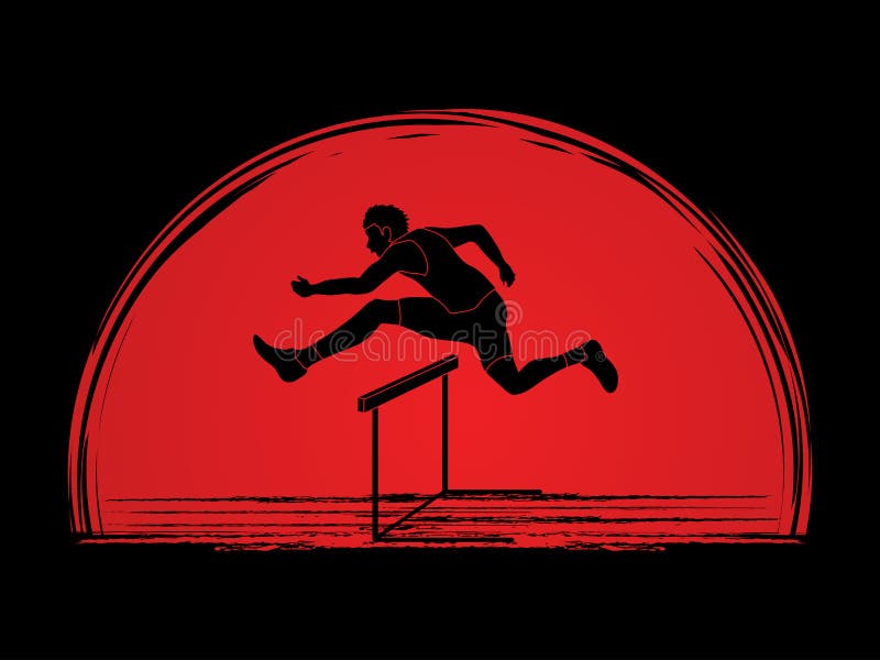 Track Hurdler Stock Illustrations – 63 Track Hurdler Stock ...