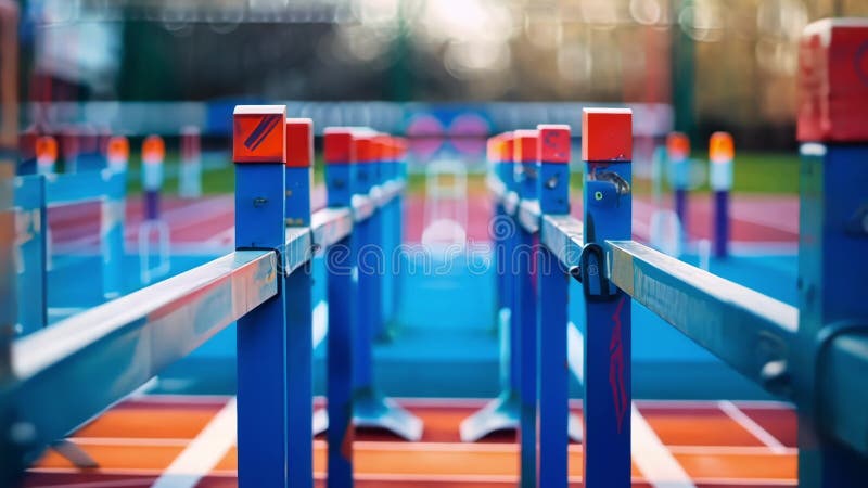 The Hurdles Course is a Challenging Test of Agility As Athletes Leap ...