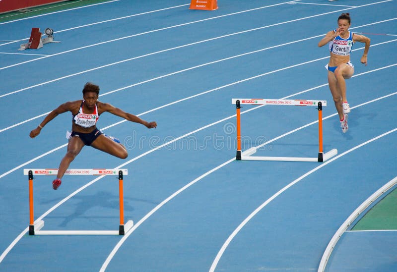 Women s 100m Hurdles stock image. Image of events, 100meters - 1976819