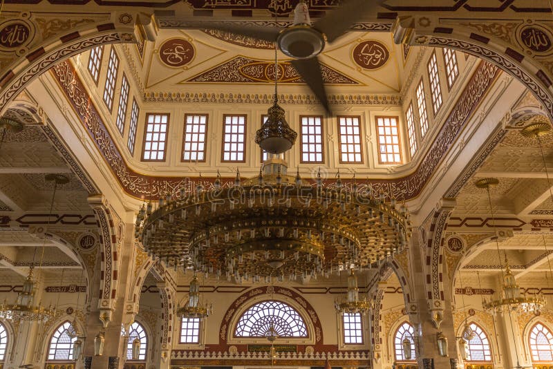 Hurghada, Egypt - September 27, 2016: Inside of the Mosque in Hurghada ...
