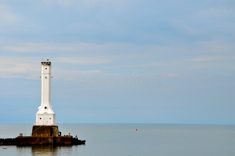 Huron Lighthouse stock photo. Image of america, huron - 33106256