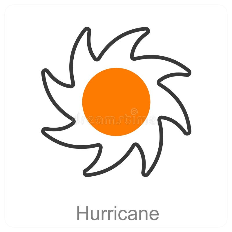 Hurricane stock vector. Illustration of tempest, wind - 339919961
