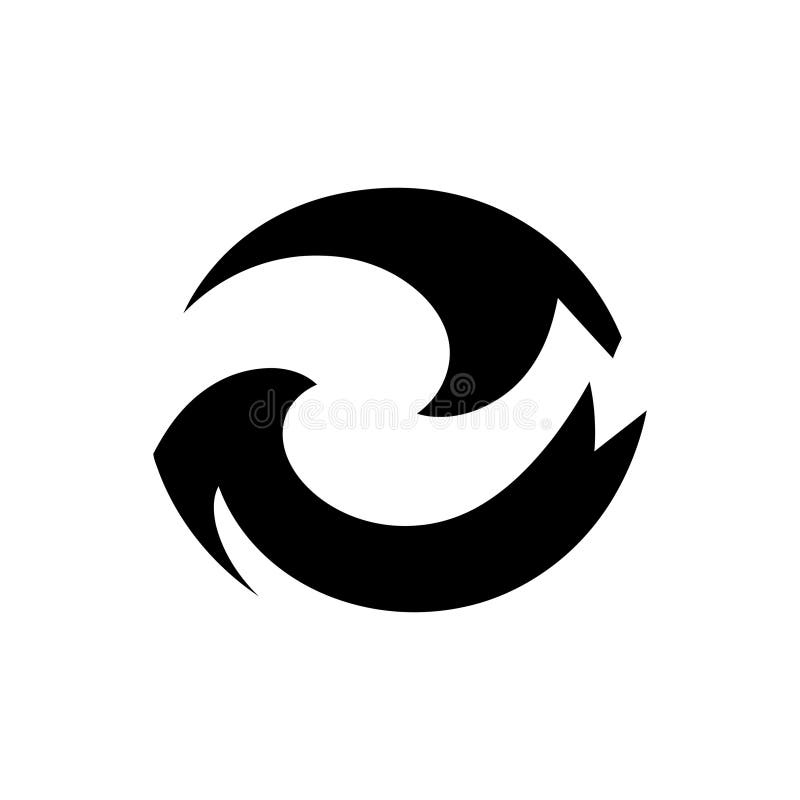 Hurricane-force winds icon stock vector. Illustration of wind - 298399270