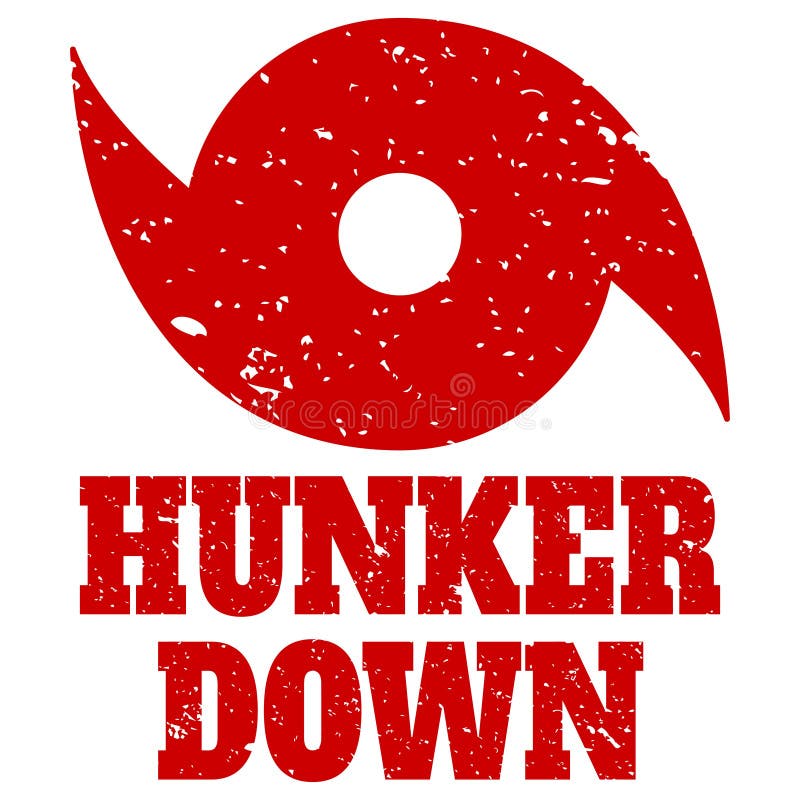 Hurricane Hunker Down stock vector. Illustration of tropical - 99787886