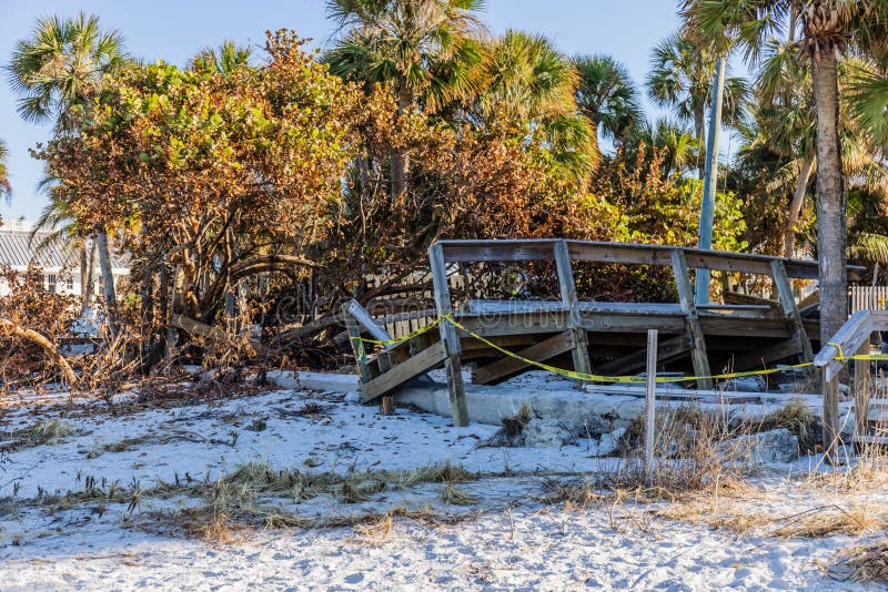 Hurricane Ian Naples Beach Florida Stock Photo - Image of autumn ...