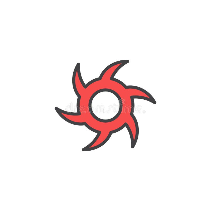 Hurricane Icon in Colored Version Stock Illustration - Illustration of ...