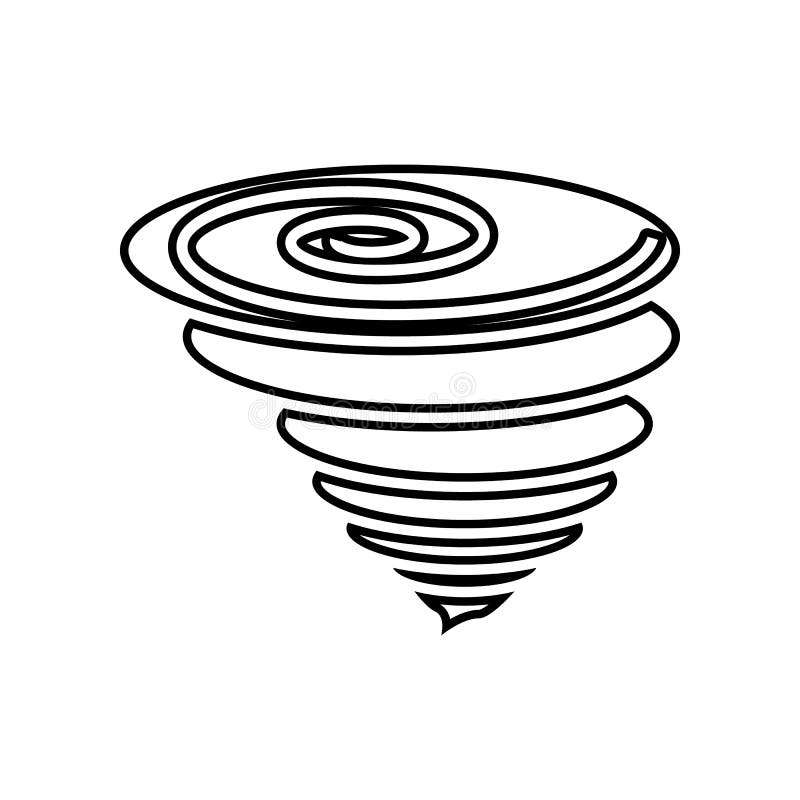 Hurricane Line Simple Icon. Weather Symbols. Meteorology. Forecast ...