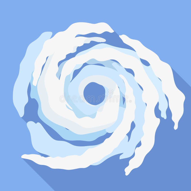 Hurricane icon, flat style stock vector. Illustration of isolated ...