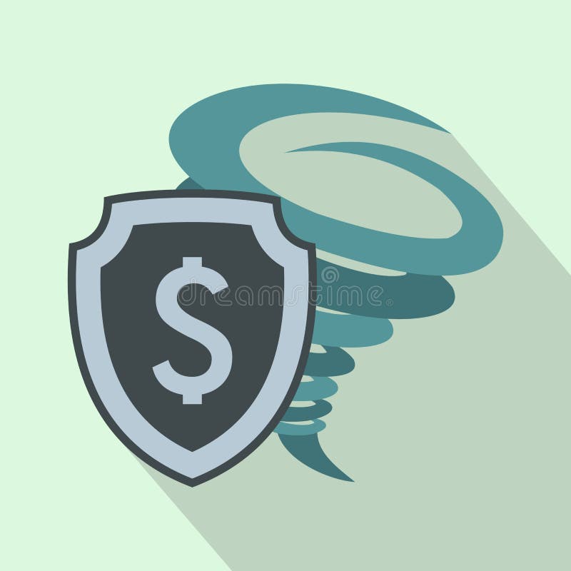 Hurricane Insurance Icon Cartoon Stock Vector - Illustration of icon ...