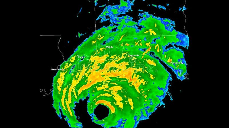Hurricane Ivan (2004) Landfall Time Lapse Stock Footage - Video of ...