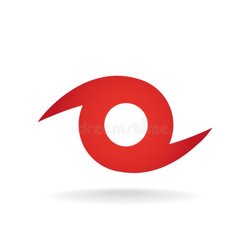 Hurricane Logo Symbol. Tropical Storm Stock Illustration - Illustration ...