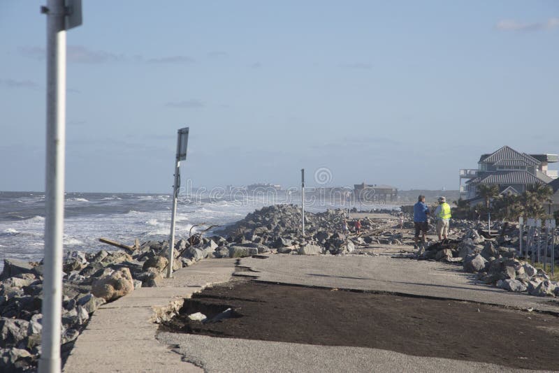 Destruction on Old A1A Highway Summer Haven Florida Editorial ...