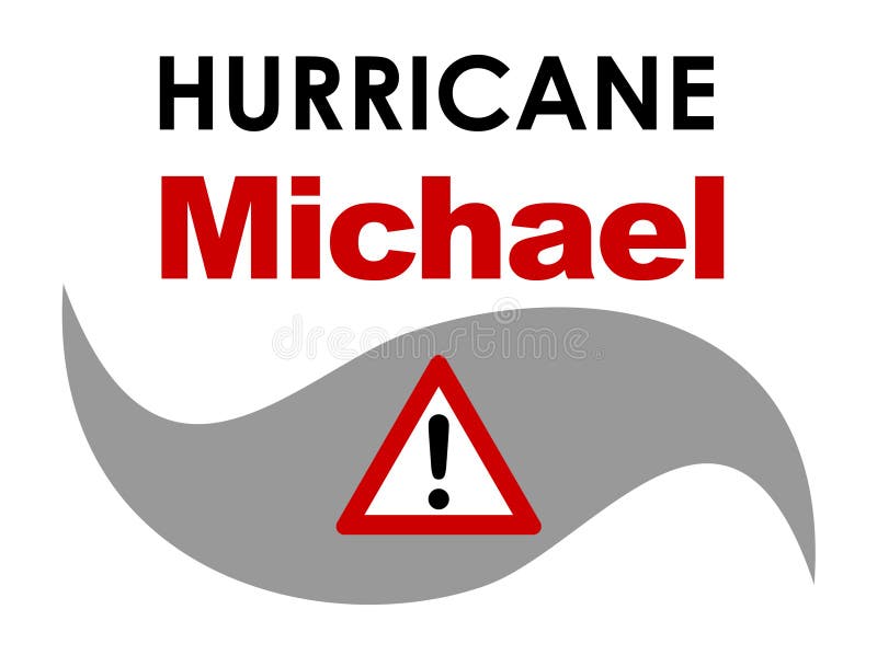 Hurricane Michael stock illustration. Illustration of ocean - 128373624