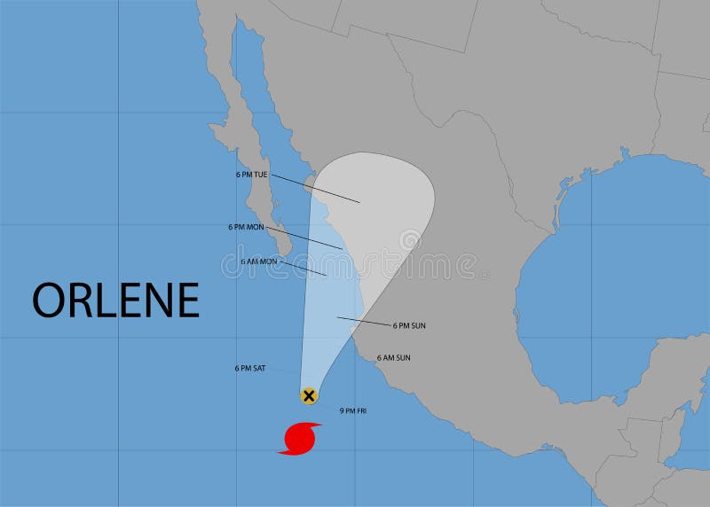 Tropical Storm Idalia in the Gulf of Mexico. Hurricane Idalia. Vector ...