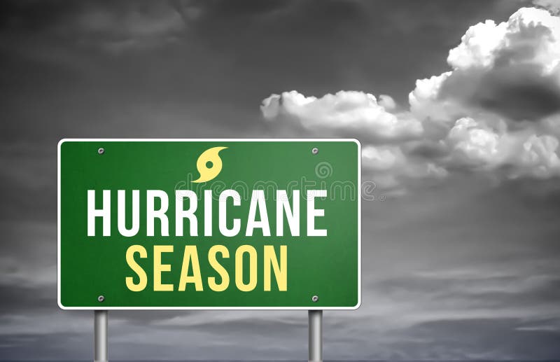 Hurricane season stock illustration. Illustration of sign - 78505814