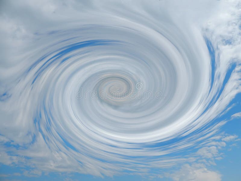 Hurricane Start Forming the View from the Top Stock Photo - Image of ...