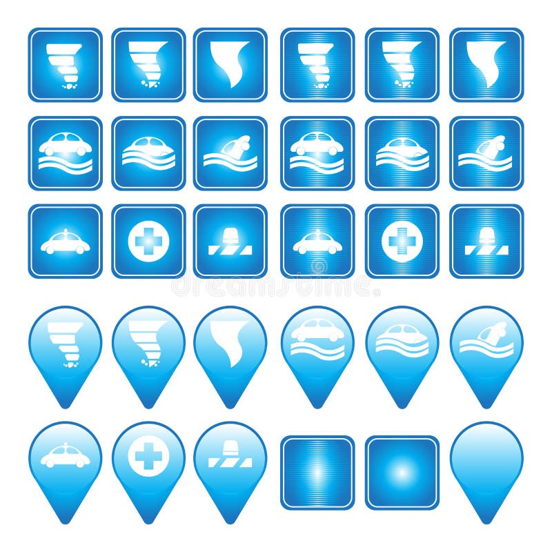 The hurricane storm icon stock illustration. Illustration of cracked ...