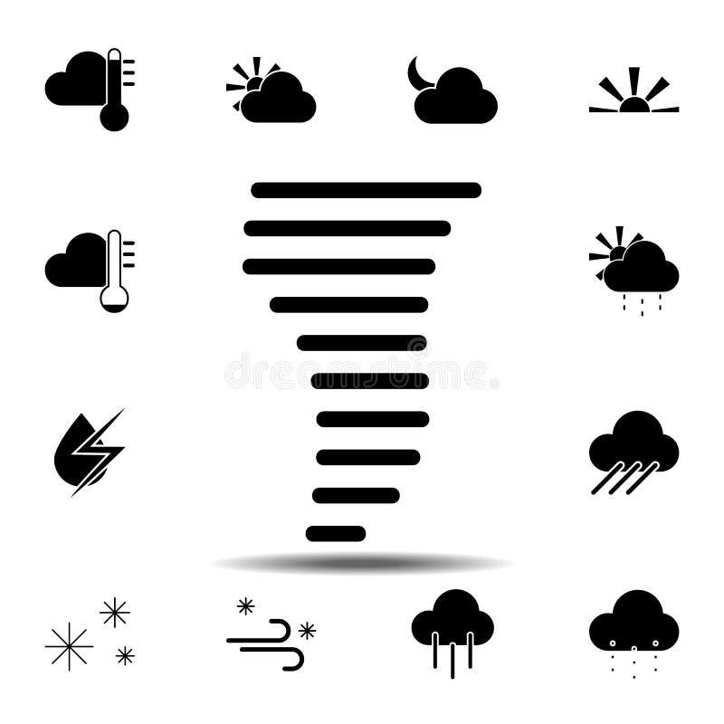 Hurricane, Storm Icon. Simple Glyph Vector of Weather Set for UI and UX ...