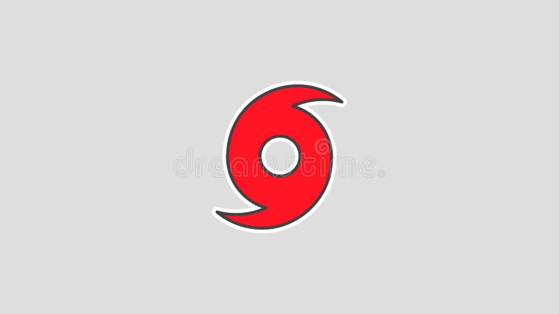 Hurricane Symbol, Abstract Hurricane Icon Stock Vector - Illustration ...