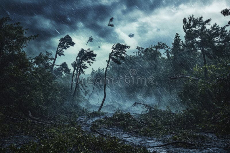 Fierce Hurricane Ripping Stock Illustrations – 9 Fierce Hurricane ...